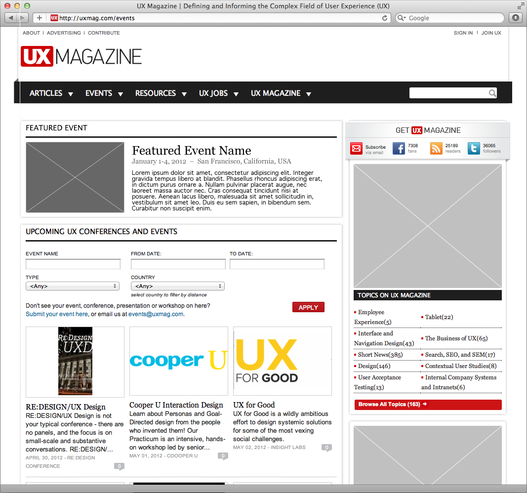 Calendar Of Events Magazine